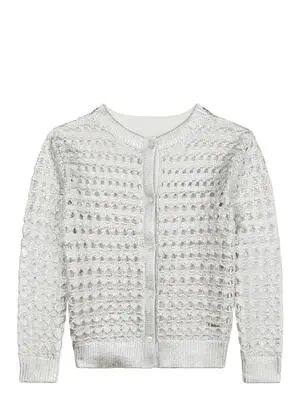 Chloé Long-sleeved Knitted Cardigan - White