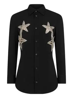 Dsquared2 Embellished Star Shirt - Black