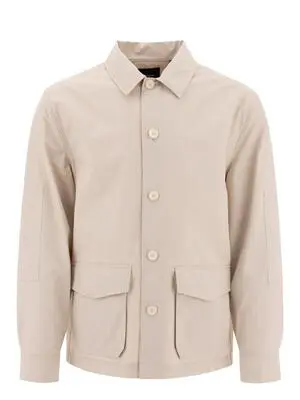 Vince Button Overshirt Nude