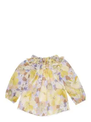 ZIMMERMANN Zimmermann Pop Gathered-Neck Blouse