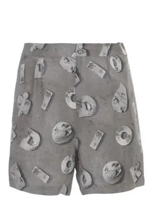 Dior Printed Shorts - Gray