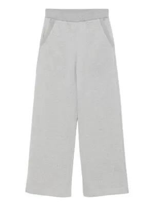 Miu Miu Elasticated Waistband Straight Leg Trousers - Grey