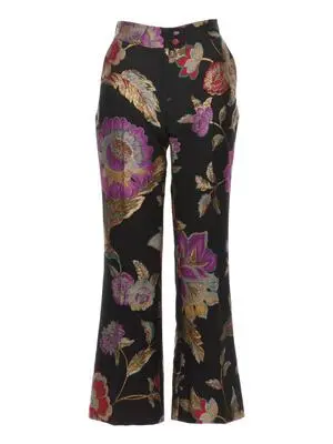 VALENTINO Valentino Jacquard Floral Trousers