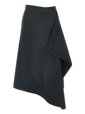 AMI Ami Paris Wrapped Midi Skirt
