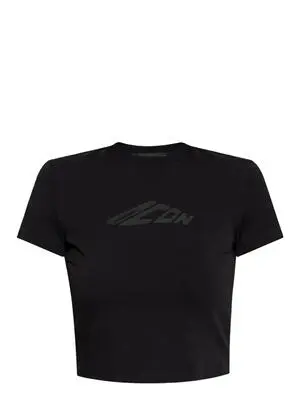 Dsquared2 Cropped Crewneck T-shirt - Black