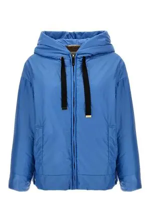 Max Mara Daria Zip-up Drawstring Jacket - Blue