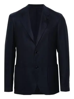 LARDINI Single-breasted Tailored Blazer - Blue