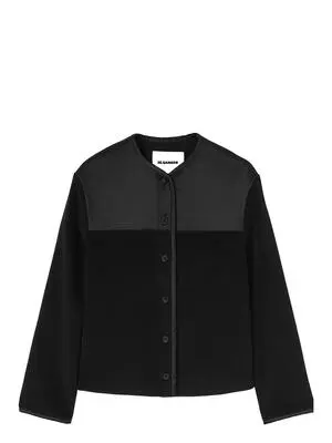 JIL SANDER Panelled Fleece Jacket - Black
