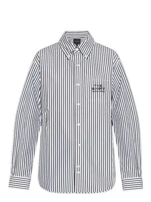 MARC JACOBS Marc Jacobs Striped Logo Embroidered Shirt