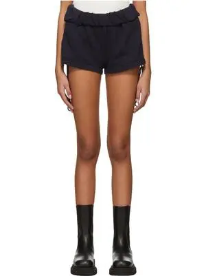 DION LEE Dion Lee Rolled-Waist Track Shorts