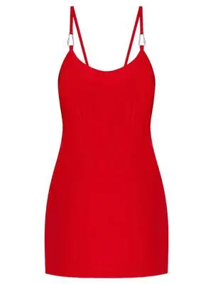 Heron Preston Cross-over Strap Dress - Red