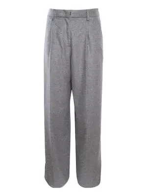 FORTE_FORTE Pleated Straight Leg Trousers - No