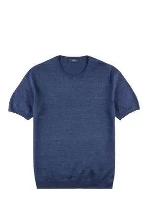 FAY Knitted T-shirt - Blue