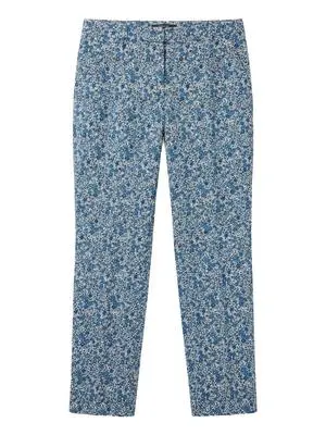 Max Mara Floral Print Casual Pants - Gray