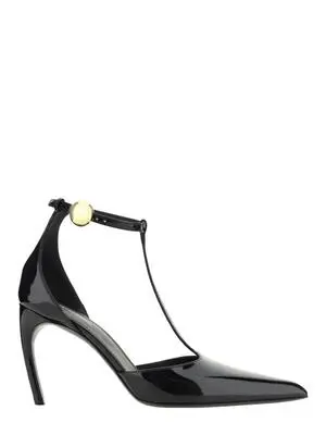 FERRAGAMO T-strap Pointed-toe Pumps - Black