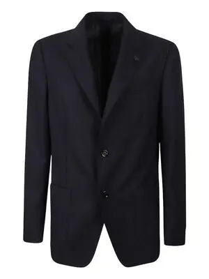 LARDINI Single-breasted Tailored Blazer - Blue
