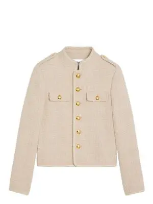 CELINE Celine Alluré Jacket In Bouclé Tweed