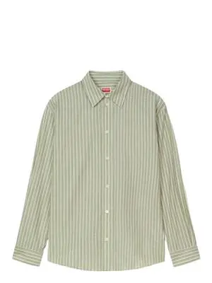 Kenzo Striped Shirt In Cotton - Nude