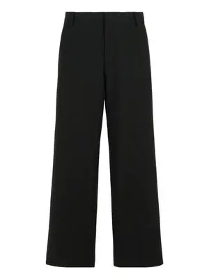 Closed Polyester Blend Tailored Straight Leg Pants - Black