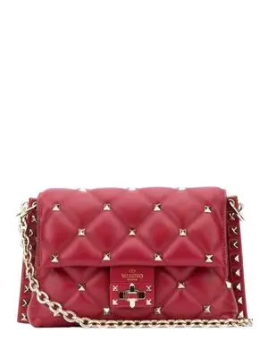 Valentino Garavani Ruby Rivet Shoulder Bag - Red