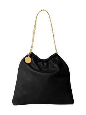 Stella McCartney Logo Detail Chain Shoulder Bag - Black
