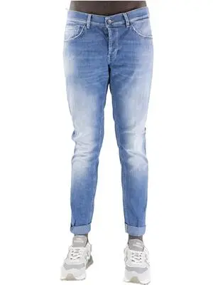 DONDUP Logo Mid-rise Jeans - Blue