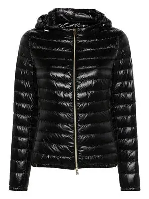 Herno Long-sleeved Down Jacket With Detachable Hood - Black