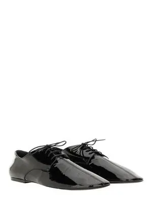 Dries Van Noten Shiny Lace-up Derby Shoes - Black