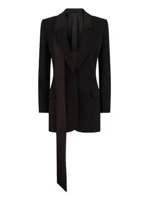 Attico Single-breasted Tailored Blazer - Black