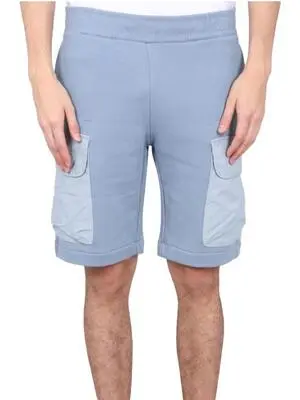 Paul Smith Logo Embroidered Cargo Shorts - Blue