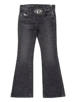 DIESEL® Belt-loop Flared Jeans - Black