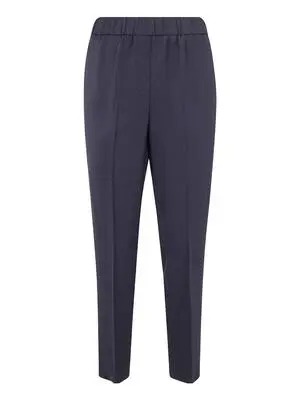 Peserico Pleated Detail Trousers - Spaceblue