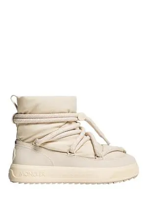 Moncler Padded Lace-up Boots - Light Beige
