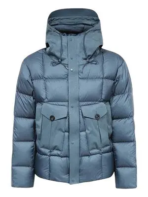 TEN C Hooded Cotton Jacket - Blue