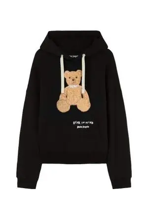 Palm Angels Bear In Mind Hoodie - Black-brown