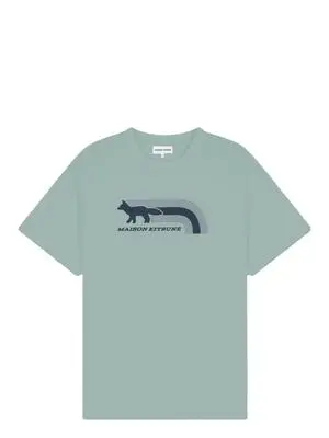 Maison Kitsuné Fox Motif Crewneck T-shirt - Gray