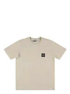 Stone Island Stone Island Crewneck Jersey T-Shirt With Logo Patch Nude