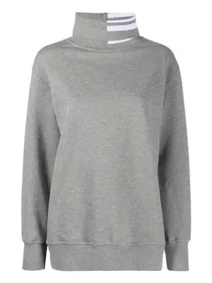 THOM BROWNE Thom Browne Four-Stripe High-Neck Sweatshirt