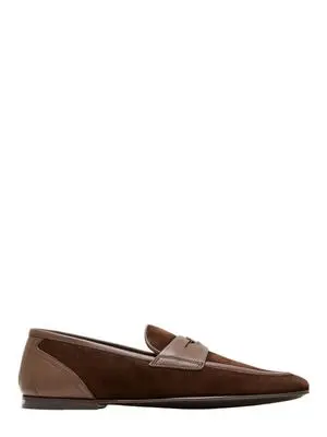 Dolce & Gabbana Split Emblem Loafers - Brown