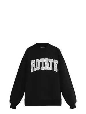 ROTATE BY BIRGER CHRISTENSEN Logo Embellished Sweatshirt - Black