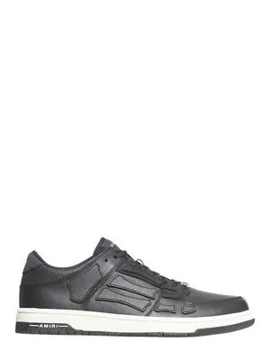 Amiri Low-top Paneled Lace-up Sneakers - Black