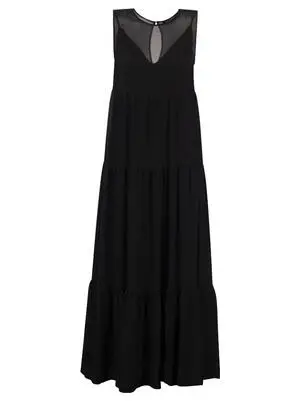 Max Mara Sleeveless Tiered Maxi Dress - No