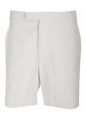Thom Browne Striped Tailored Shorts - Medium Gray