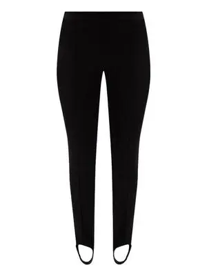 Moncler High-waisted Stirrup Skinny Trousers - Black