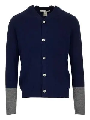 Comme Des Garçons V-neck Knitted Cardigan - Black