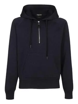 TOM FORD Long-sleeved Hooded Sweater - Black
