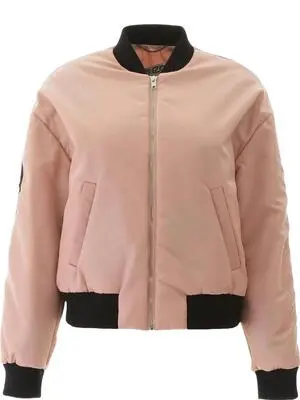 Kenzo Embroidered Logo Bomber Jacket - Nude