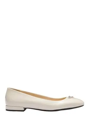 Prada Patent Leather Ballerinas - Ivory