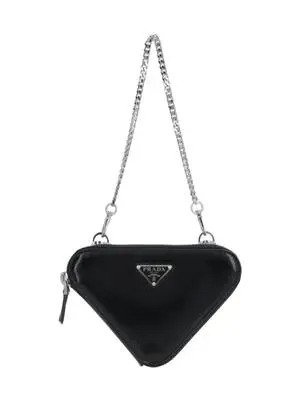 Prada Logo Shoulder Bag - Black