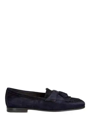 Santoni Andrea Penny Loafers - Black